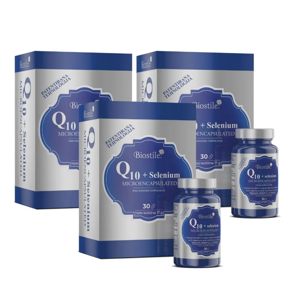 BMT® Q10 + Selenium MICROENCAPSULATED, 30 kapsul - Biostile