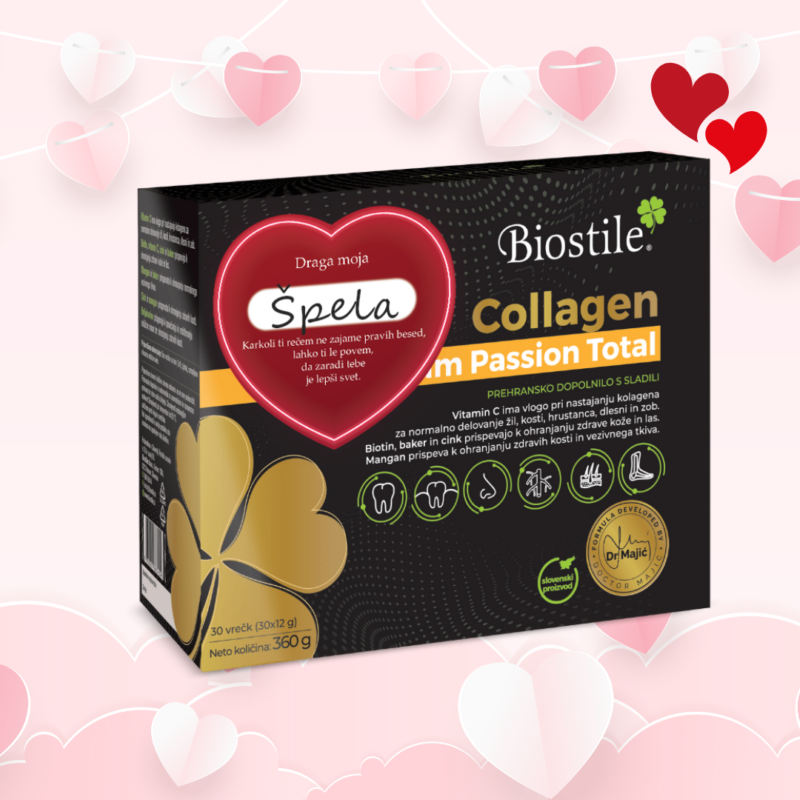 Collagen Premium Passion Total, 30 vrečk - Biostile